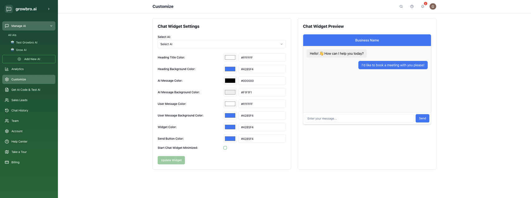 Growbro.ai – AI Chatbots & Automation for Business Growth